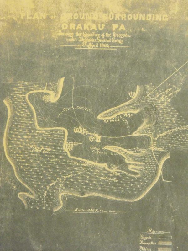 Plan of Ground Surrounding Orakau Pa - Te Awamutu Museum