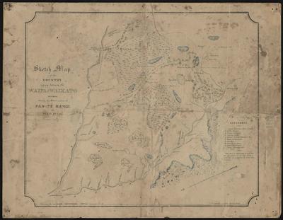 Sketch Map of the Country Lying Between the Waipa and Waikato Rivers ...