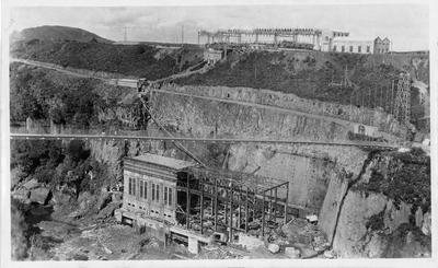 Construction of Arapuni hydro-electric power station - Te Awamutu Museum