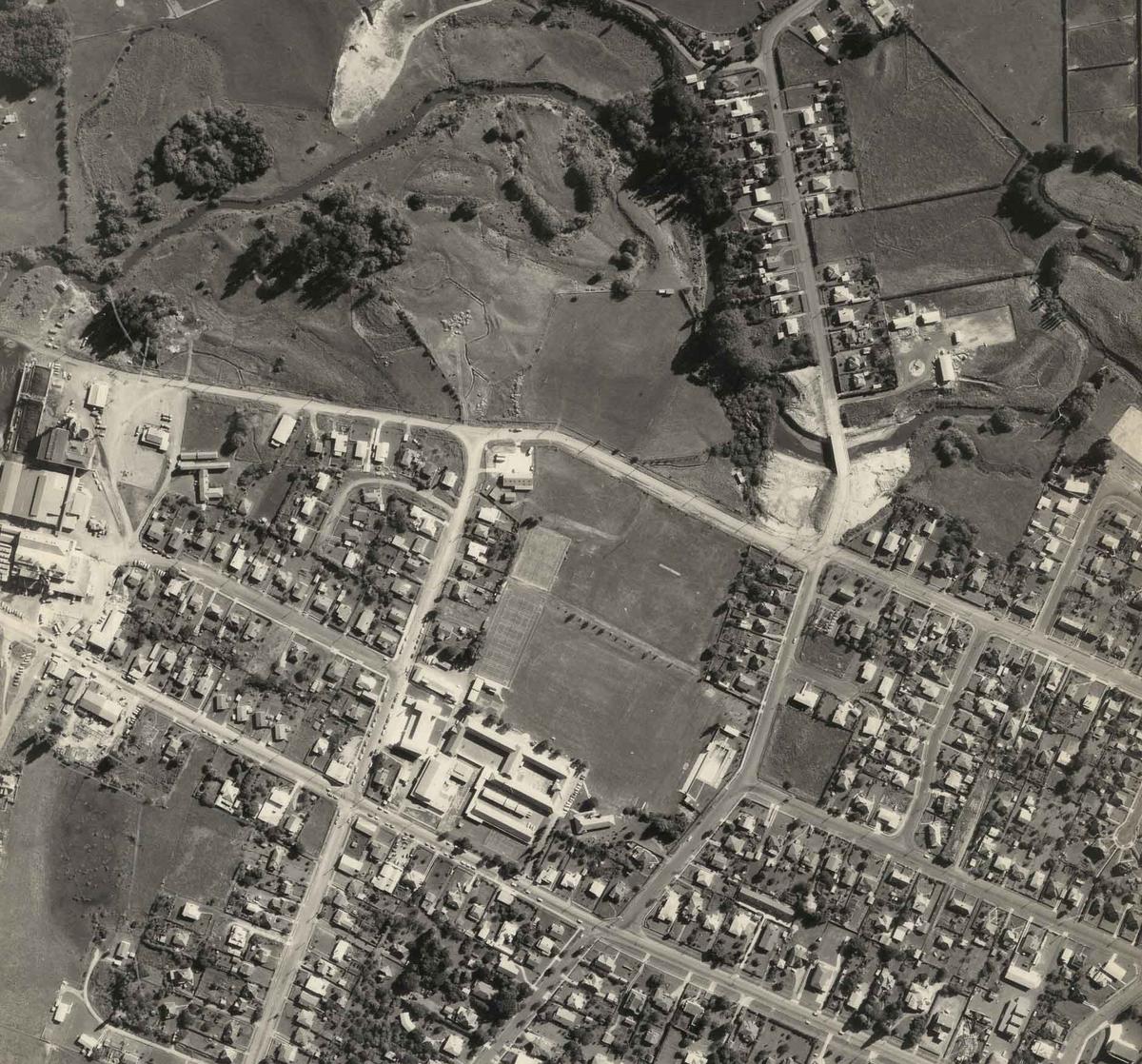 Te Awamutu Aerial Photograph - Te Awamutu Museum