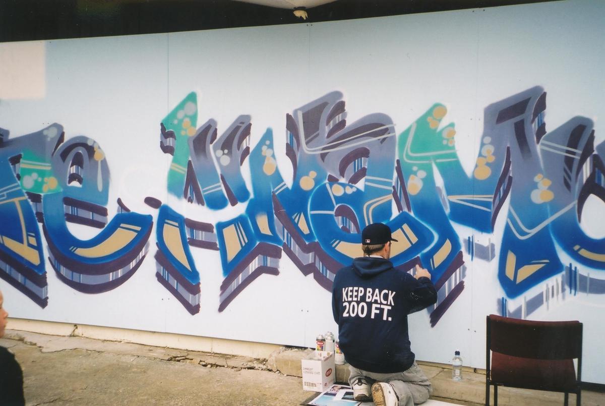 Otis Frizzell mural - Te Awamutu Museum