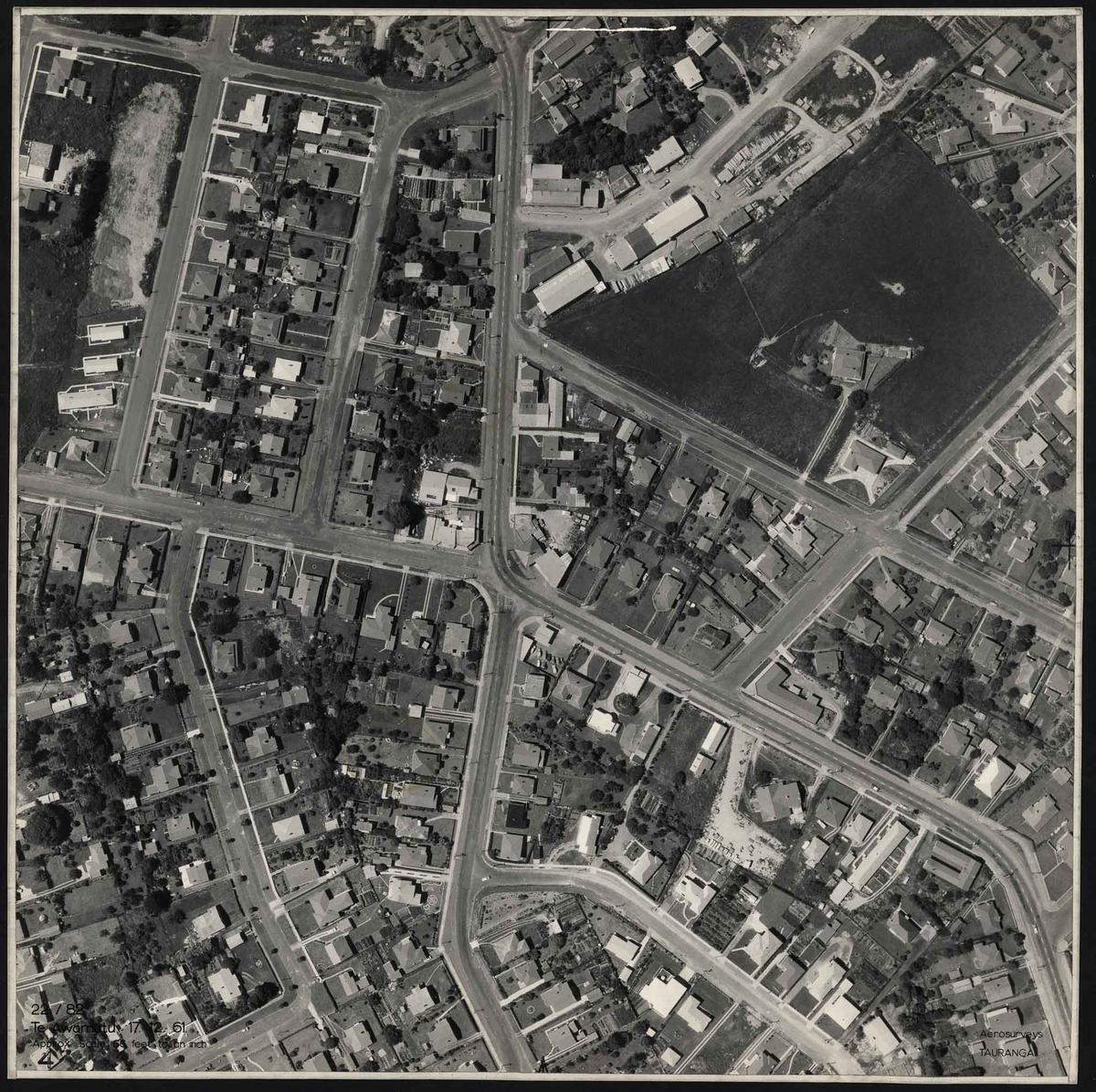 Te Awamutu Aerial Photograph - Te Awamutu Museum