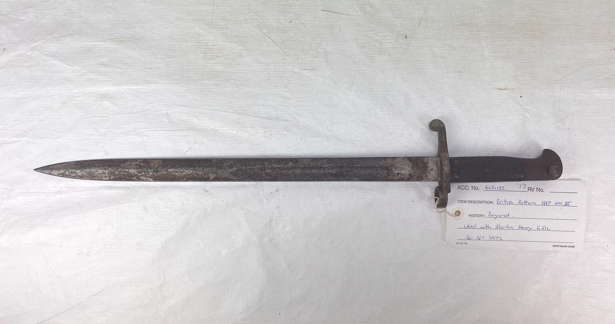Bayonet - Te Awamutu Museum