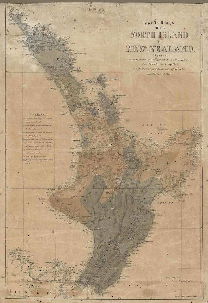 North Island Sketch Map - Te Awamutu Museum